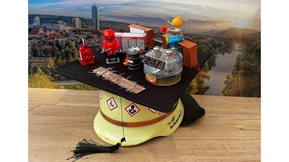 Most beautiful doctoral hat crowned