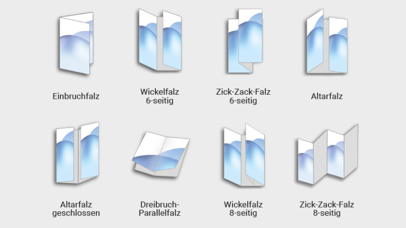 Flyer und Falzflyer